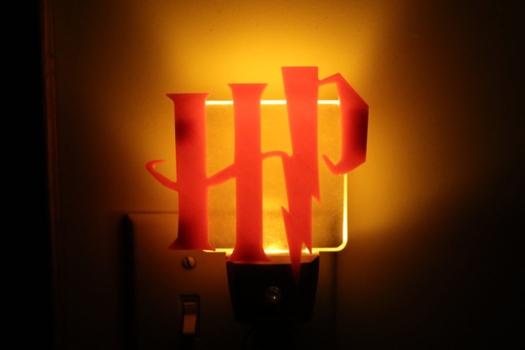 DIY 3D Printed Harry Potter Logo Night Light - Inventor Boy